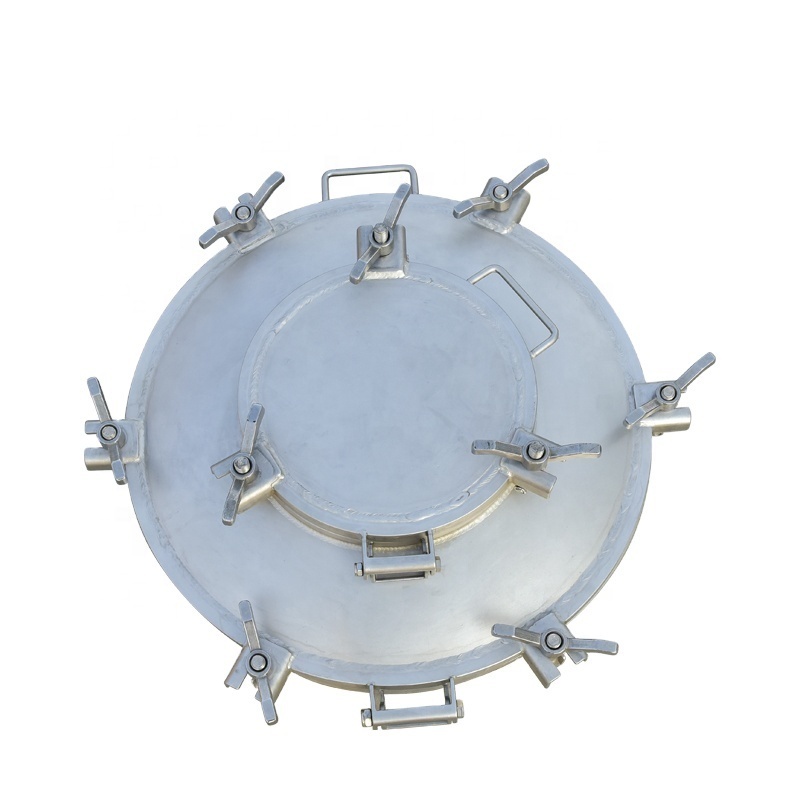 Check Material DN500 Double-layer Small Stainless Steel Quick-open ...